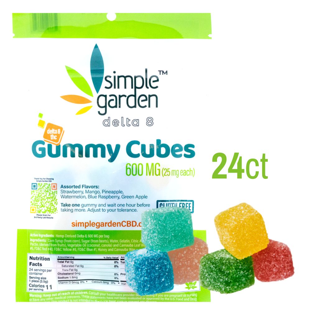 Simple Garden - D8 Gummy Cubes 24 Count - Future Elevation