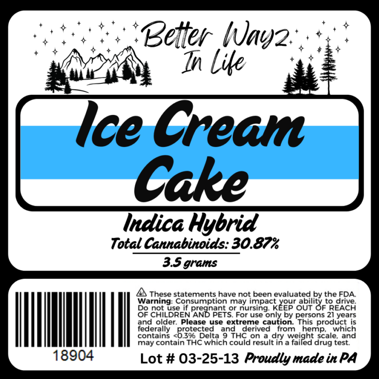 Ice Cream Cake (Indica-Hybrid) THCa Flower - 3.5g - Future Elevation